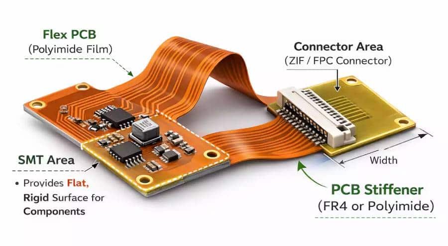 Flex PCB FR4 Stiffener: Applications, Thickness, and Design Tips - JHYPCB